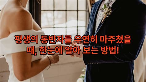 평생의 동반자를 우연히 마주쳤을 때 한눈에 알아보는 방법 Youtube