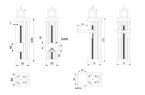 Linear Axis Actuator Poaxis140 Polabs