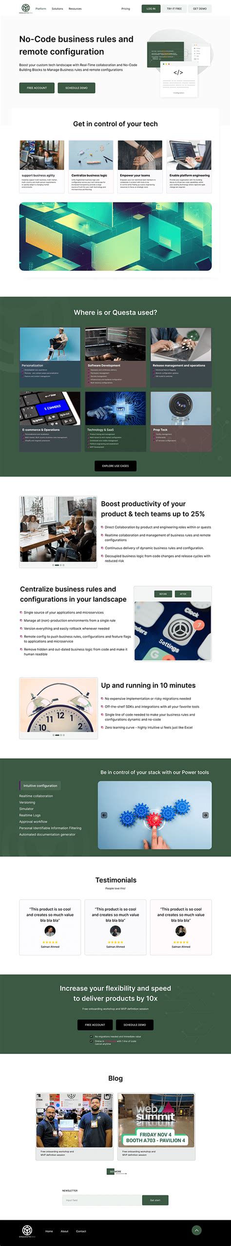 SAAS Landing Page Web UI Design I Case Study On Behance