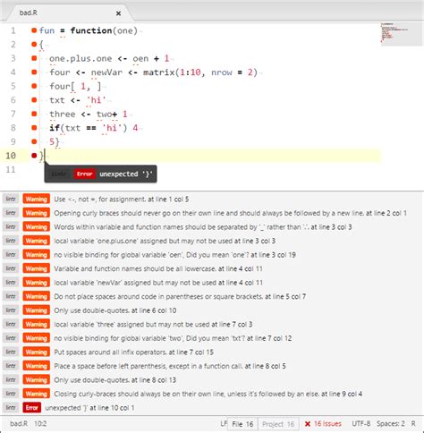 Editor Setup • Lintr