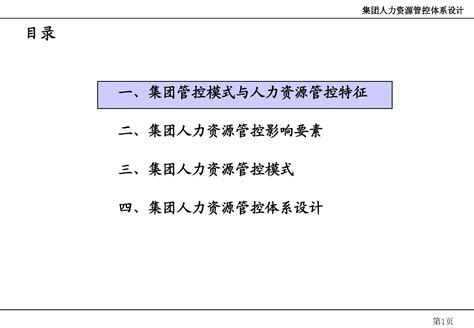 hr必会的集团人力资源管控模式解析 word文档在线阅读与下载 无忧文档