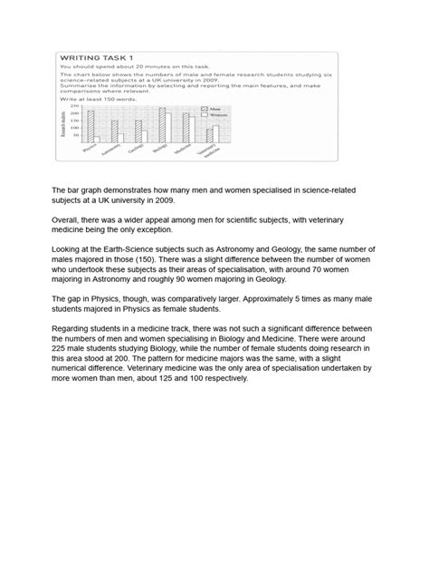 Writing Task 1 Bar Chart Pdf