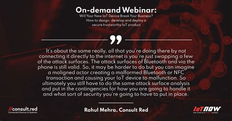Consult Red On Linkedin Iot Iot Security Securebydesign