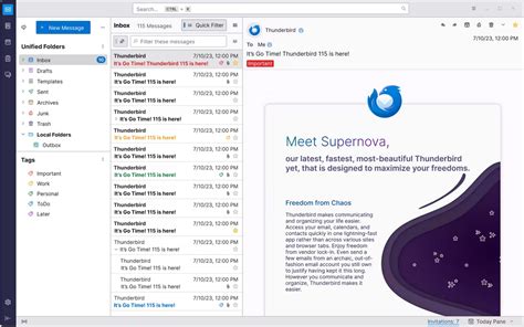 Software Update Mozilla Thunderbird 115 4 3 Computer Downloads Tweakers