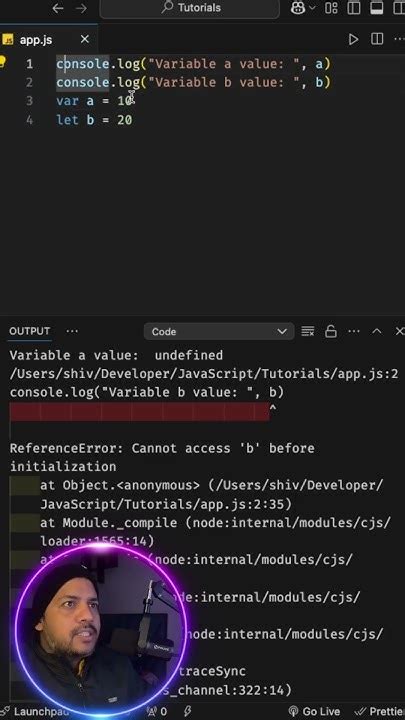 Javascript Hoisting 🤯 Explained In 60 Seconds Var Vs Let Coding Tips Youtube
