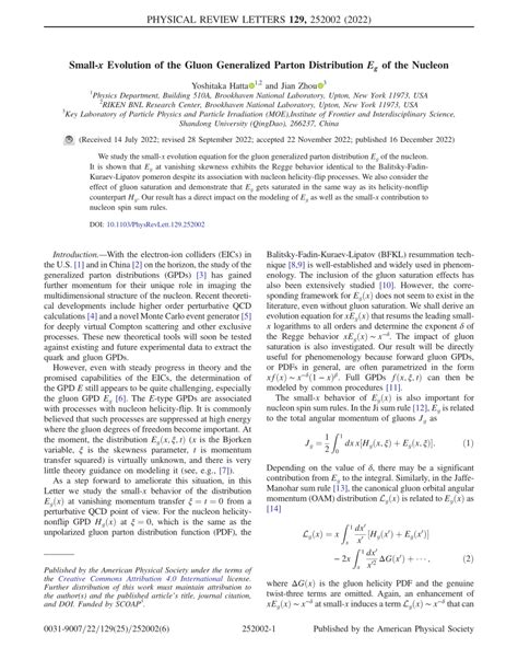 Pdf Small X Evolution Of The Gluon Generalized Parton Distribution E G Of The Nucleon