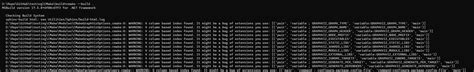 Warning 4 Column Based Index Found And The Strange Background Color In Html Files Cmake Docs