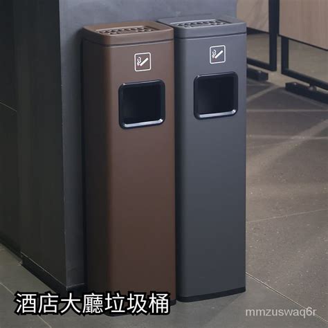 垃圾桶 大型垃圾桶 戶外垃圾桶酒店大堂不銹鋼立式電梯口垃圾桶帶煙灰缸走廊過道吸煙滅煙柱商用 蝦皮購物