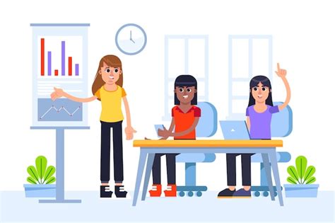 Free Vector Female Team Illustration