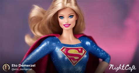 Barbie Supergirl In Glitter And Spandex Ai Art
