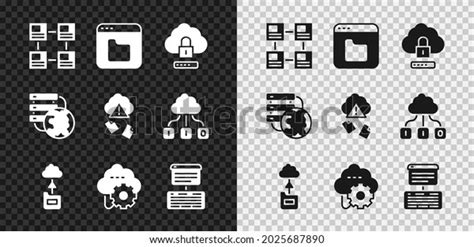 Set Hierarchy Organogram Chart Browser Files Stock Vector Royalty Free