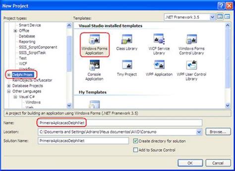 Criando Uma Aplicação Com Delphinet