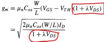 What Is Channel Lenght Modulation In MOSFETs Mis Circuitos