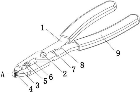 一种实用型多功能剪线剥线压线一体钳的制作方法2
