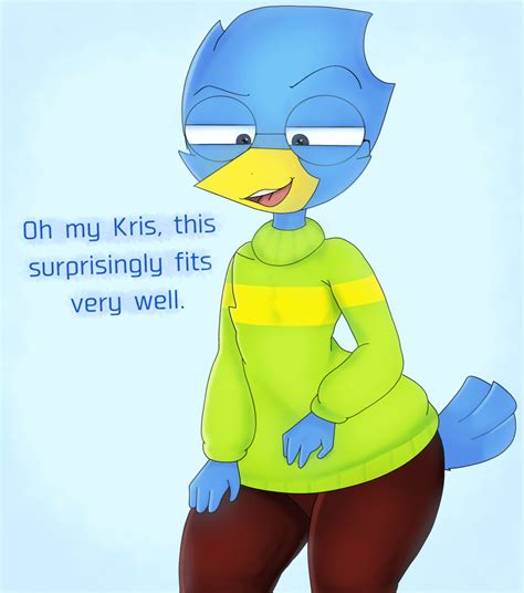 Berdly In Kris Sweater R Deltarune