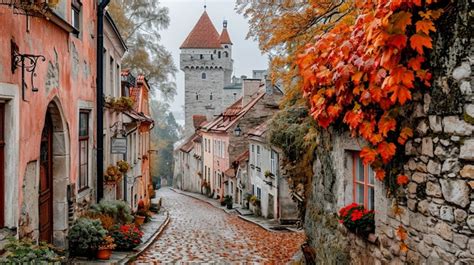 Premium Photo Historic And Bustling Streets Of Old Town Tallinn