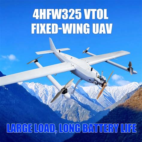 Fixed Wing Uav 325m Wingspan 10kg Payload 6 Hours Flight Time Heavy