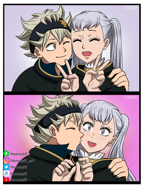 Asta X Noelle Kiss By Floonasif On Deviantart