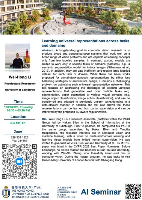 Junwei Liang On Linkedin Hkust Artificialintelligence Lectures