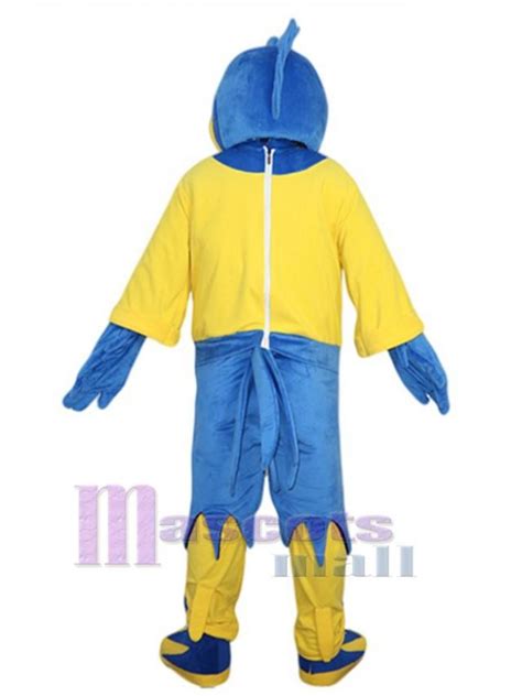 Blue Sports Eagle Mascot Costume Animal