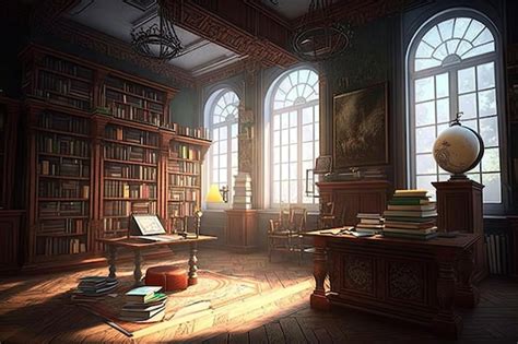 Premium Ai Image Library With A Variety Of Books And Reading Materials During The Day Created