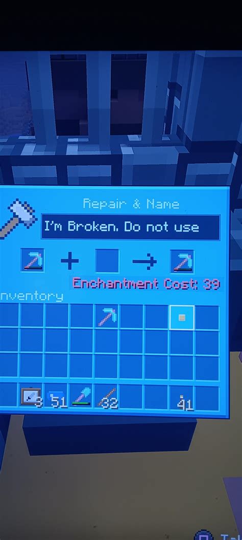 Broken Pickaxe Rminecraft