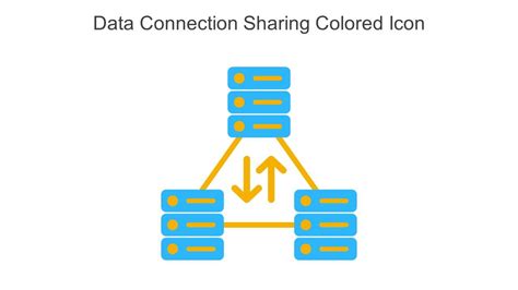 Data Connection Sharing Colored Icon In Powerpoint Pptx Png And Editable Eps Format PPT Presentation