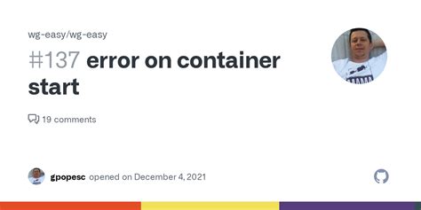 Error On Container Start · Issue 137 · Wg Easywg Easy · Github
