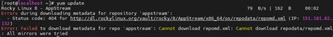 Errors During Downloading Metadata For Repository Appstream R