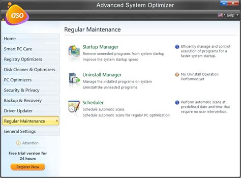 Advanced System Optimizer Regular Maintenance