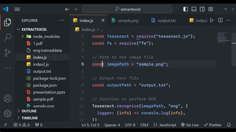 Nodejs Tesseractjs Ocr Example To Extract Text From Image And Save It