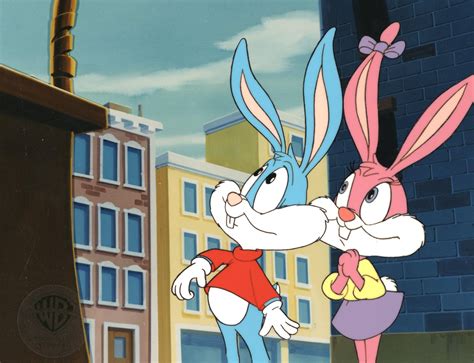 Tiny Toons Original Production Cel Babs Bunny And Buster Bunny Etsy