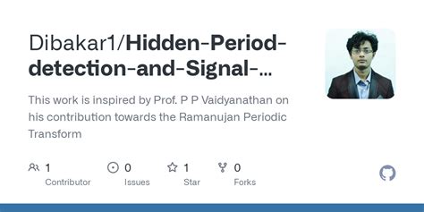 Github Dibakar1hidden Period Detection And Signal Reconstruction