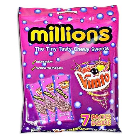 Vimto Millions 7 Pack Retro Sweets Chewy Sweets Pick And Mix Sweets