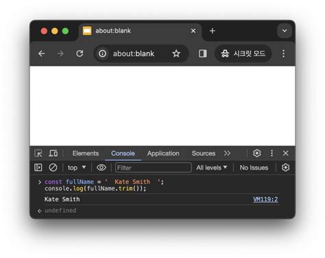 Stringtrim 자바스크립트 앞뒤 공백 제거 Javascript