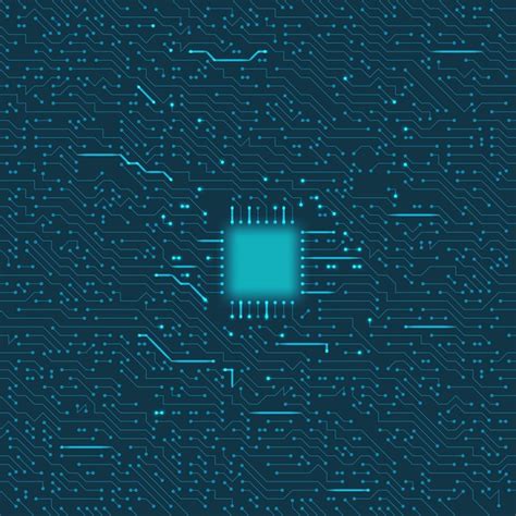 Premium Vector Electronic Circuit Board Seamless Pattern