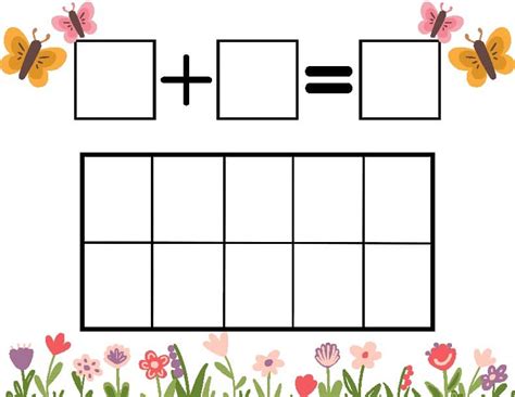 Spring Addition Tens Frames By Carla Cook Tpt
