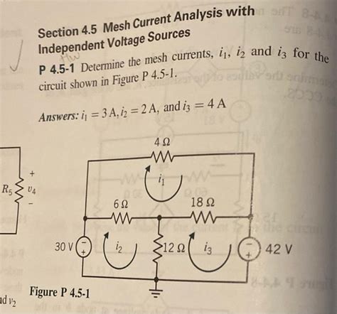 Solved Section 4 5 Mesh Current Analysis With Independent Chegg Com