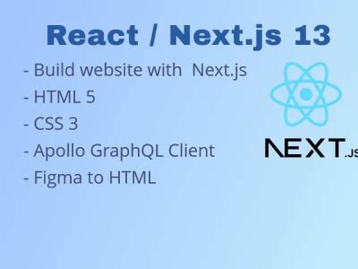 Develop The Website In React Next Js And Nest Js Upwork