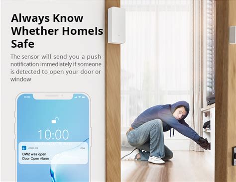 Itead Sonoff Dw2 Wireless Door Window Alarm Sensor Work With Ewelink App For Home Automation
