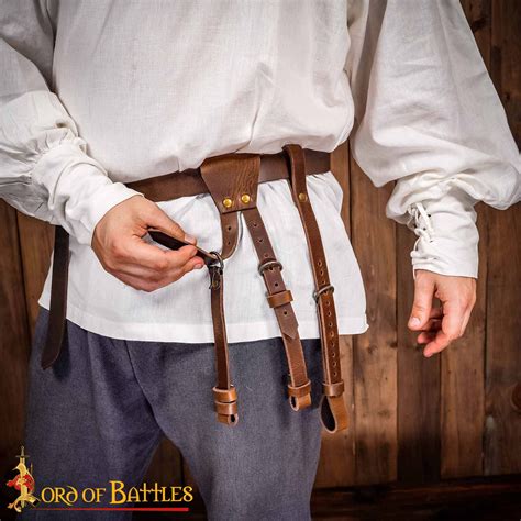 Medieval Sword Hanging Genuine Leather Belts