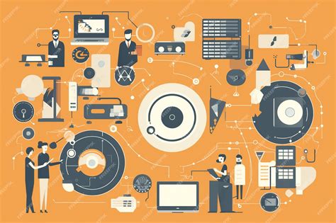 Premium Ai Image Iot Communication Protocols Illustration