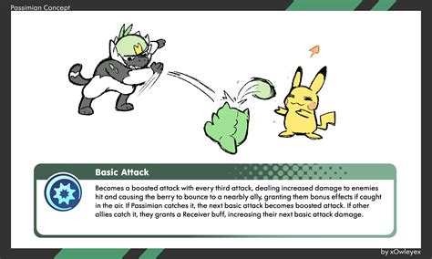 My Passimian Concept For Pokemon Unite Its A Ranged Physical