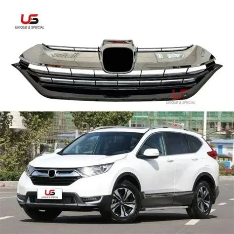High Quality Car Chrome Front Grille For 2017 2018 2019 Honda Crv Fron