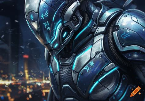 Futuristic Sci Fi Logo With A Shiny Gold Spartan Helmet Created On Craiyon