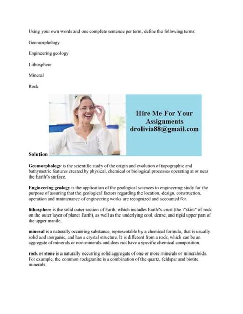 Using Your Own Words And One Complete Sentence Per Term Define The Fodocx