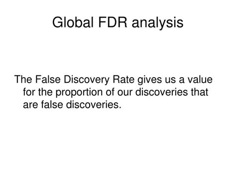 PPT Global FDR Analysis PowerPoint Presentation Free Download ID 1752267