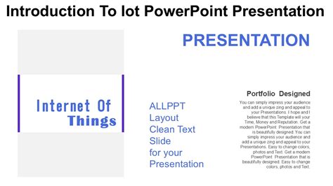 Introduction To Iot PowerPoint Presentation PPTUniverse