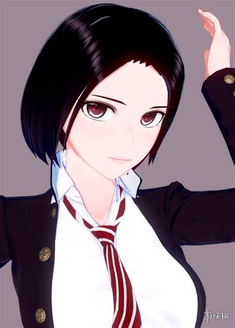 《恋活sunshine》短发干练制服高冷小姐姐mod电脑版下载 叽哩叽哩游戏网acg（g站）