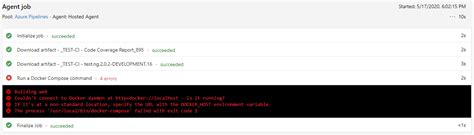 Docker Compose Task On Azure Devops Cannot Start Daemon Stack Overflow